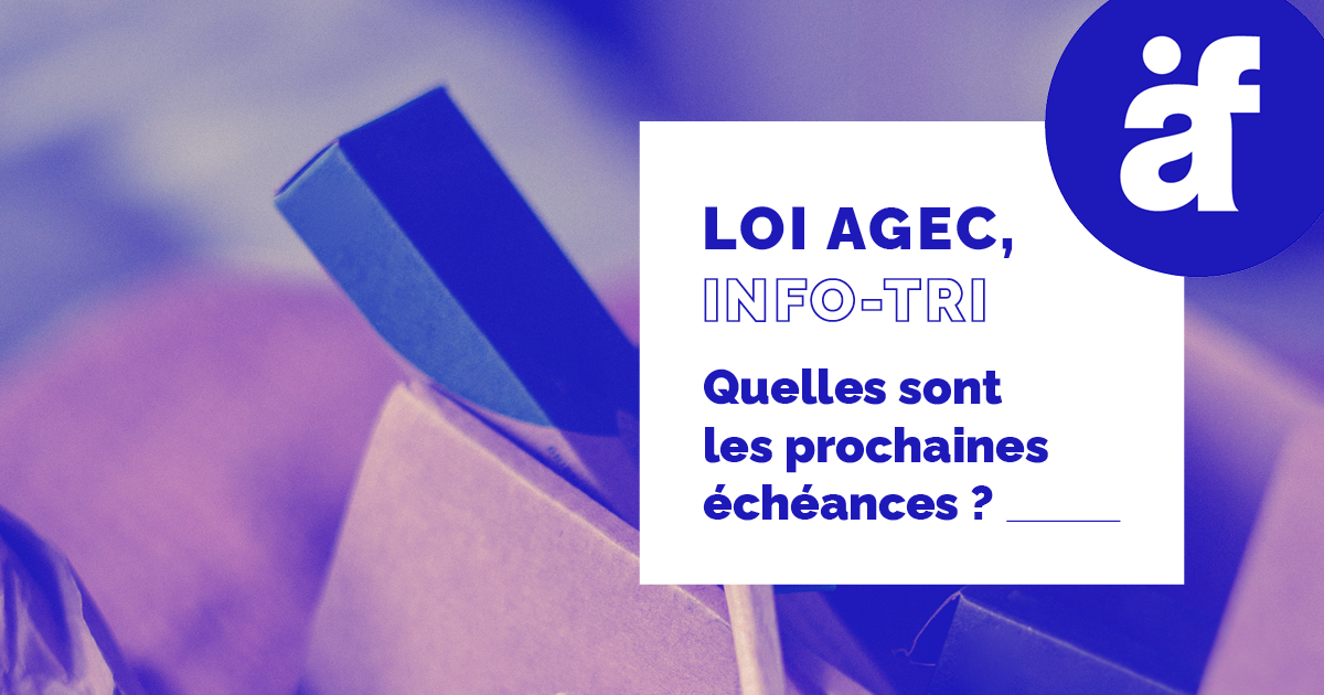 Loi AGEC, info-tri, recyclabilité : quelles évolutions Loi AGEC, info-tri, recyclabilité : quelles évolutions